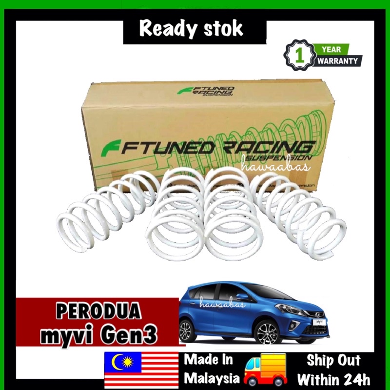 FTUNED SPRING SPORT NEW MYVI 2018 @ GEN3 FAST POSTAGE | Shopee Malaysia