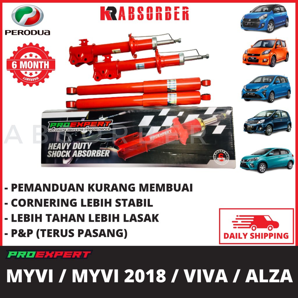 [Daily Ship] Myvi/Myvi 2018/Viva/Alza Absorber Proexpert-Heavy Duty ...