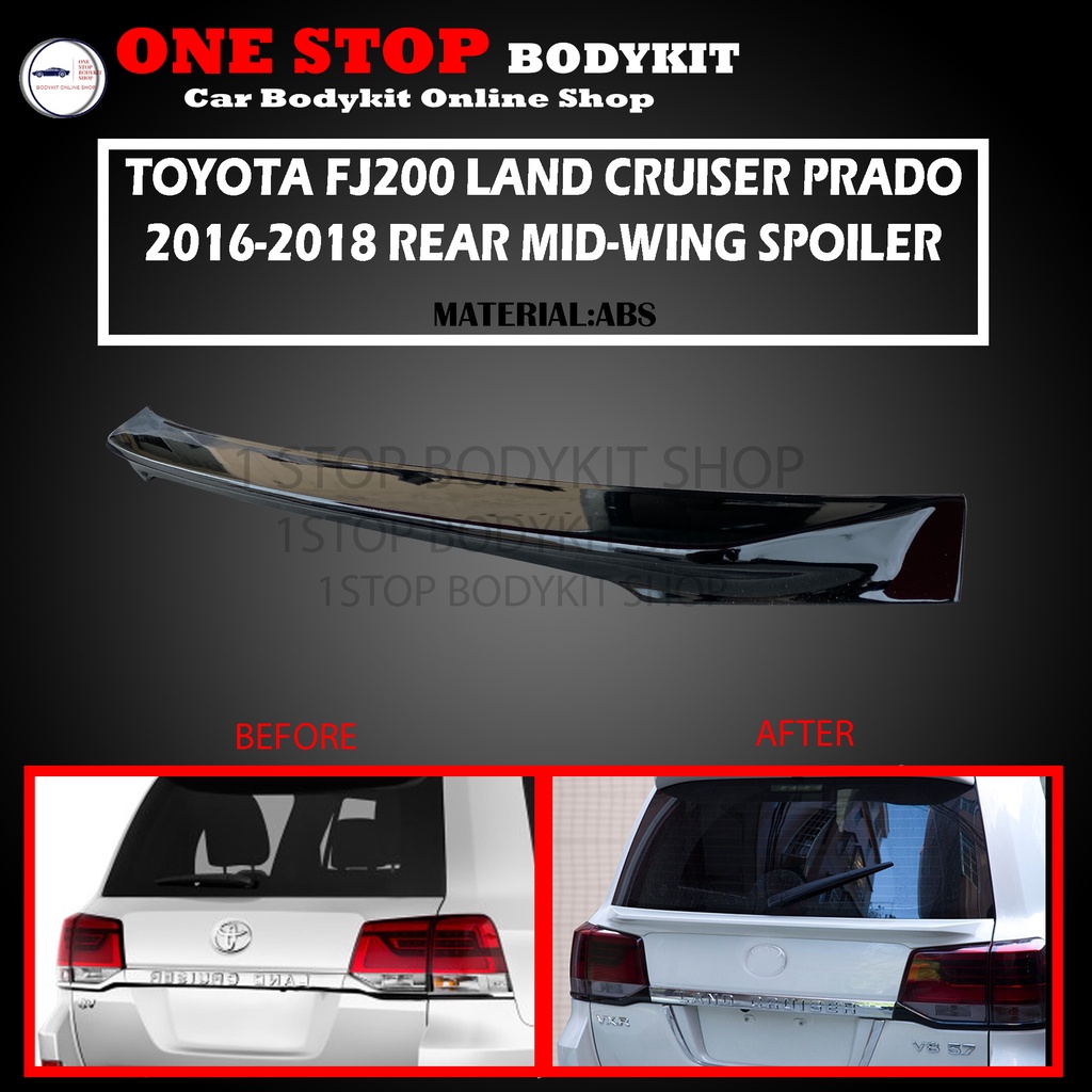 TOYOTA FJ200 LAND CRUISER PRADO 2016-2018 REAR MID-WING SPOILER WITH ...