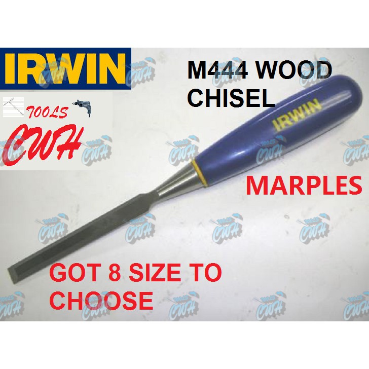 IRWIN M444 MARPLES BEVEL EDGE WOOD CHISEL 1/8" TO 2" CHISELING WOOD ...