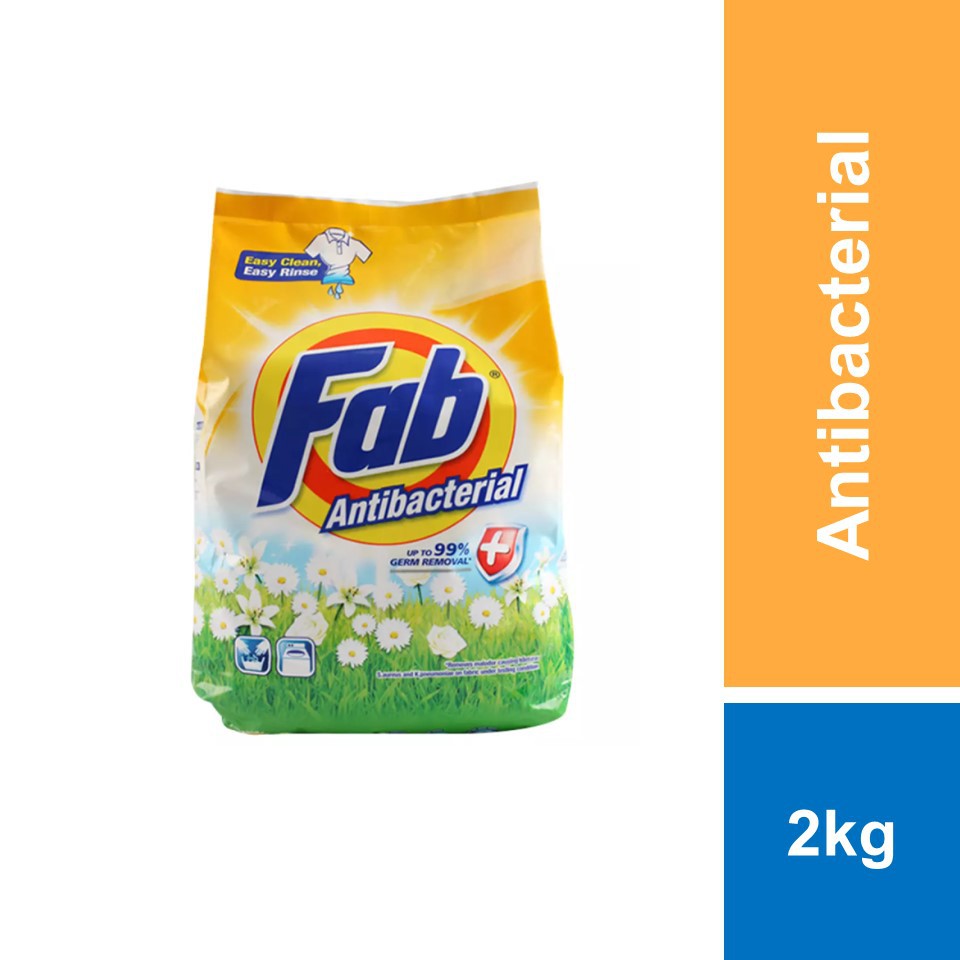 Fab Anti Bacterial Laundry Detergent Powder 1.9kg | Shopee Malaysia