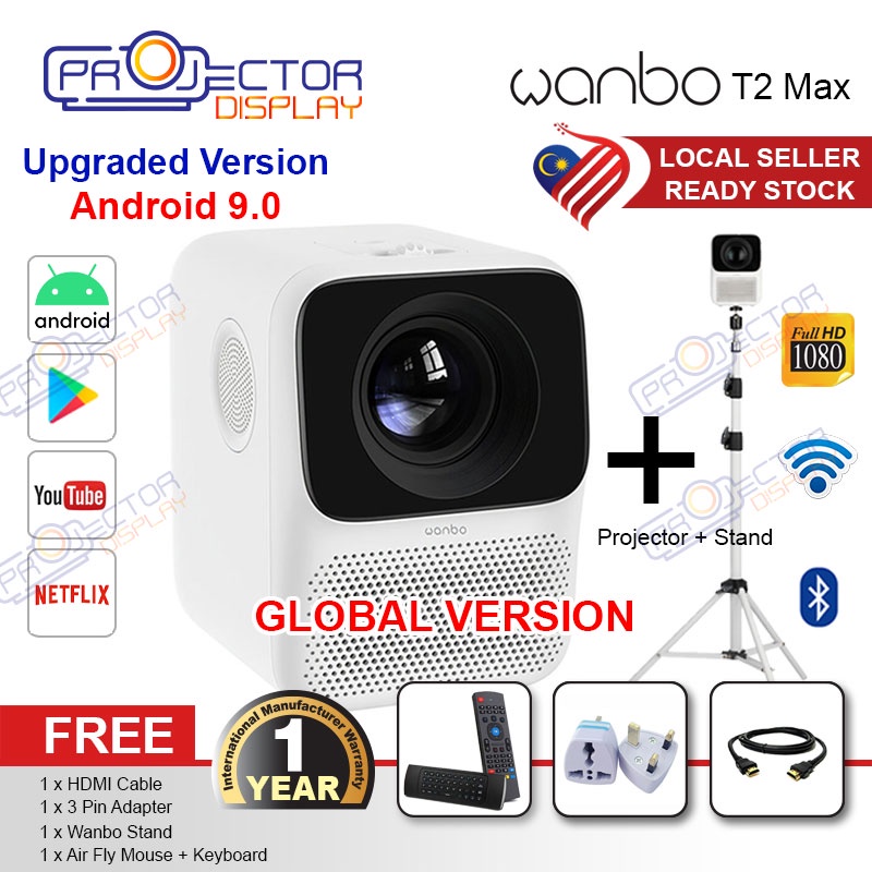 [Global Version] Wanbo T2 Max Multimedia Mini Laser Smart Android ...