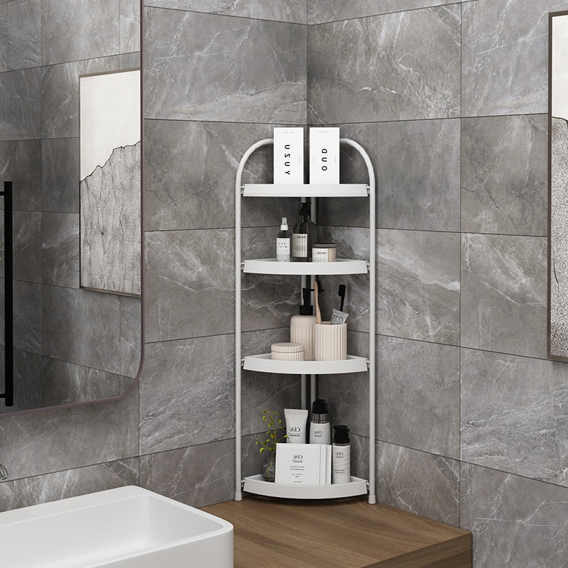 2,4-Tier Free Standing Wire Rack Shelving Storage Unit for Bathroom ...