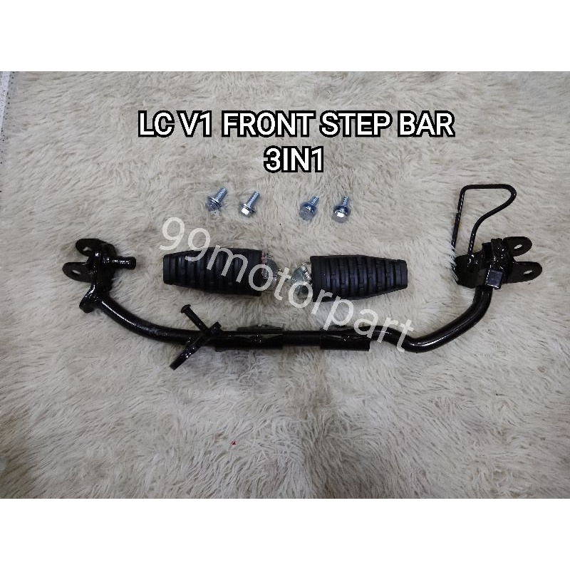 LC135 V1 V2 V3 V4 V5 V6 V7 5S FRONT STEP BAR BESI KAKI PIJAK FOOT REST FOOTREST GEAR LEVER ...