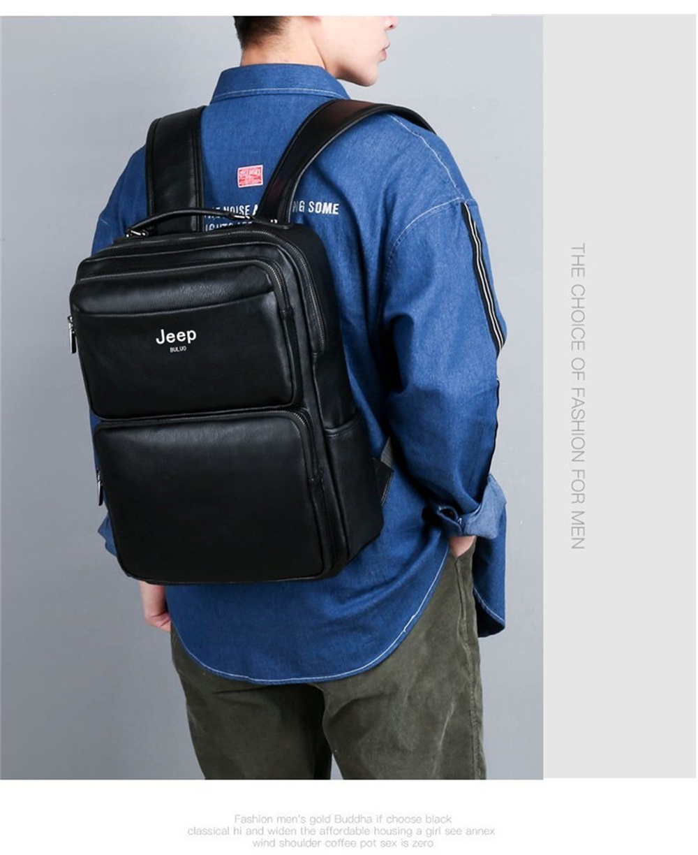 JEEP BULUO New Casual Daypacks 14 inches Laptop Large Capacity Backpack ...