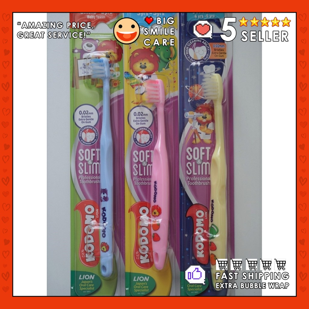 Kodomo Lion Children Toothbrush 1's (Soft&Slim) | Shopee Malaysia