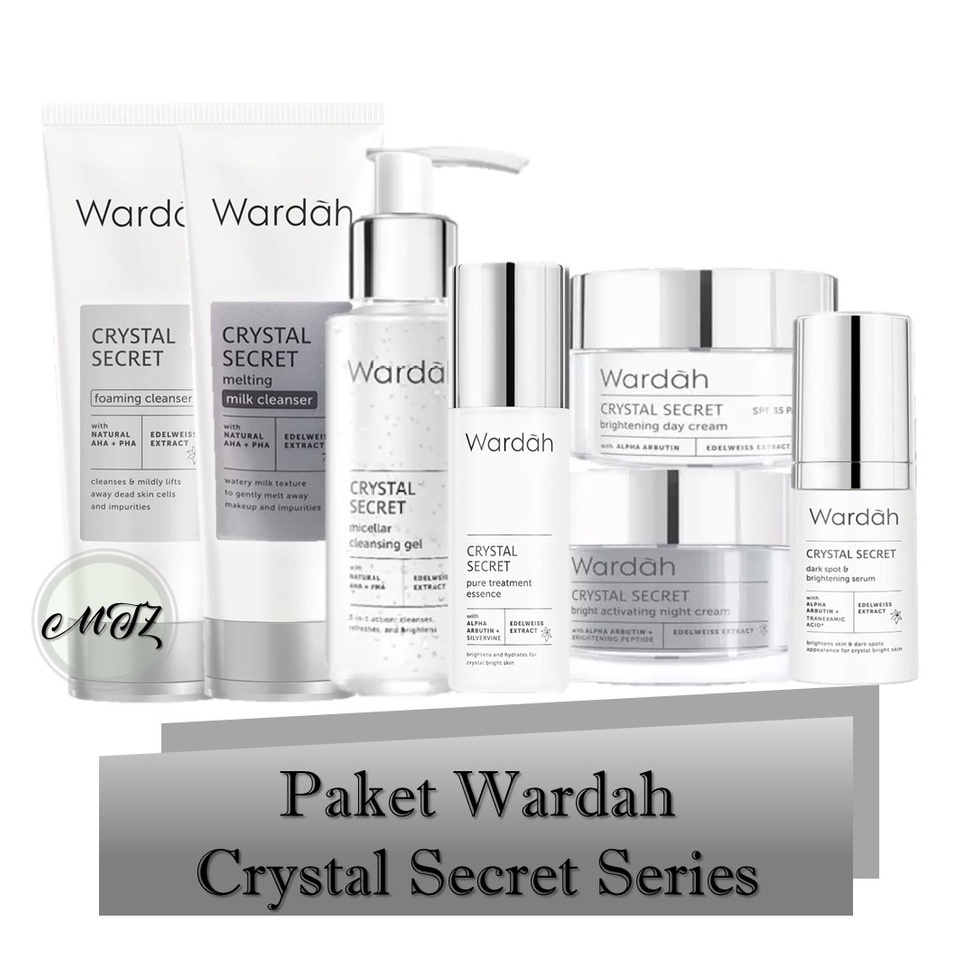 Wardah Complete Package Day And Night Crystal Secret Series/Skincare ...