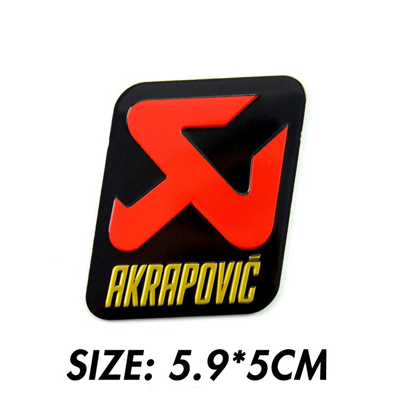 Akrapovic Motorcycle Sticker Exhaust Pipe Sticker Heat Resistant 3D ...