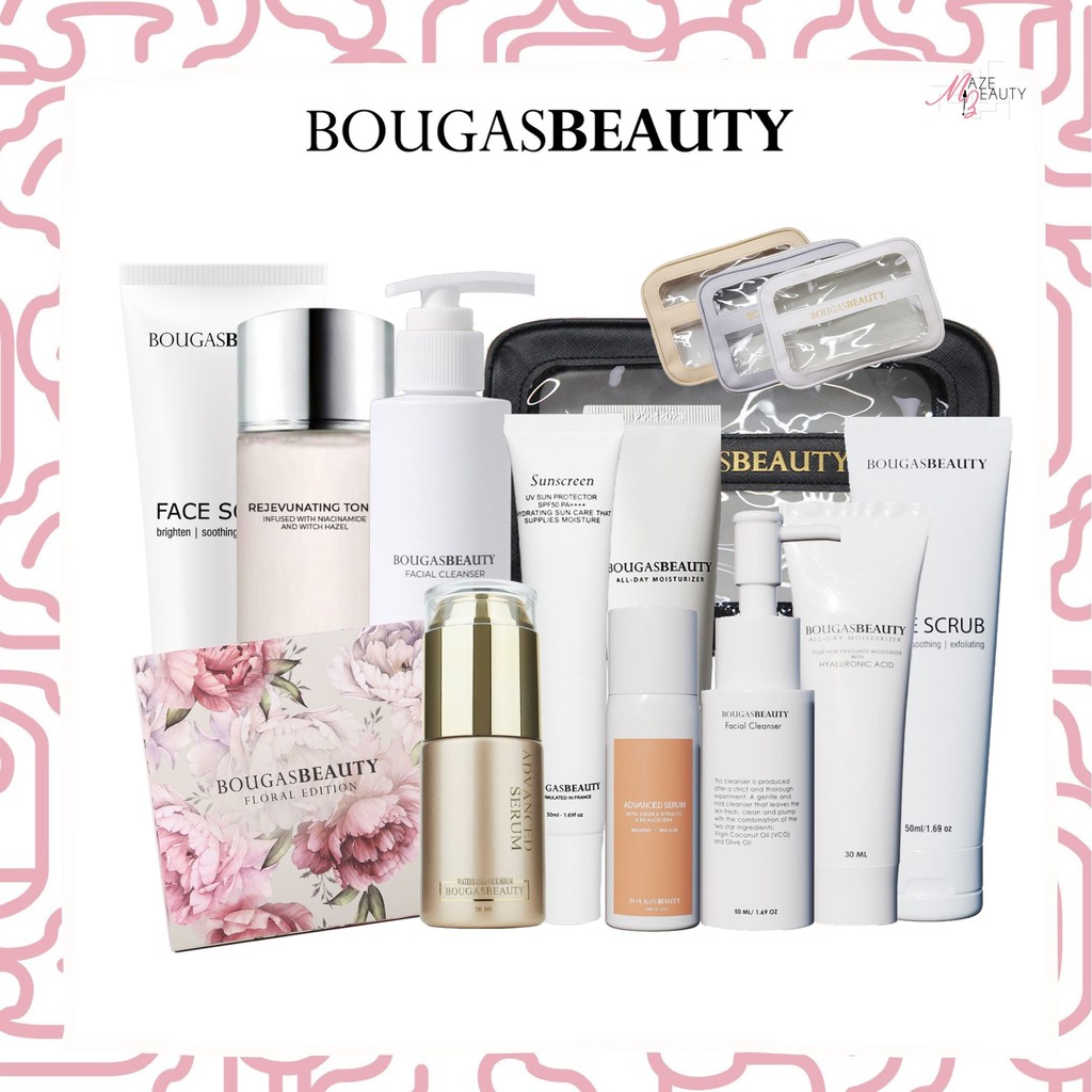 Bougas Beauty Original HQ Advanced Serum, Bougas Face Scrub, Bougas ...