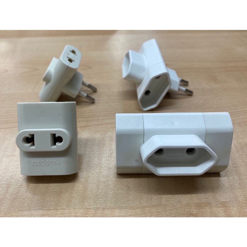 Narken 2 Pin 3 Way Adaptor Travel Adaptor | Shopee Malaysia