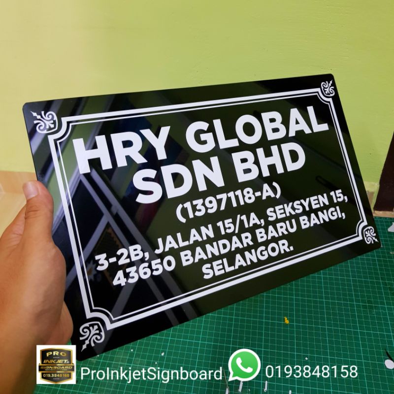 PAPAN ALAMAT RUMAH 💯/Alamat Rumah/Nombor Rumah/Papan Tanda Rumah/Papan ...