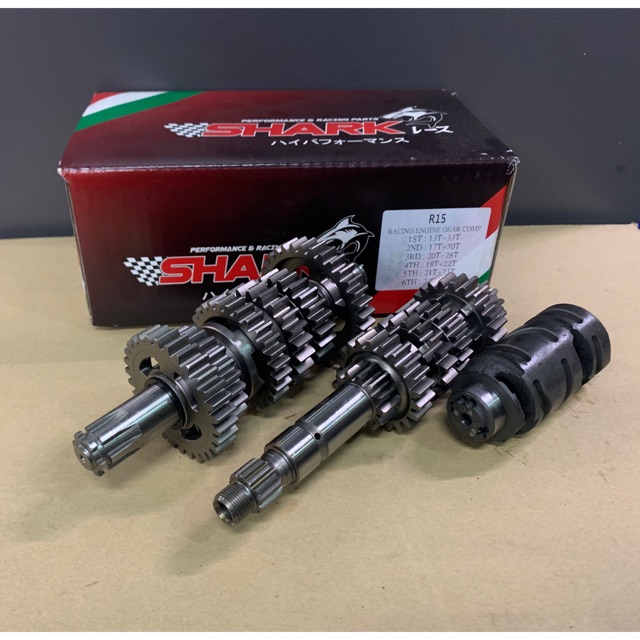 SHARK CSA GEAR BOX RACING 5SPEED TO 6 SPEED Y15ZR/FZ150 V1/135LC 5S ...