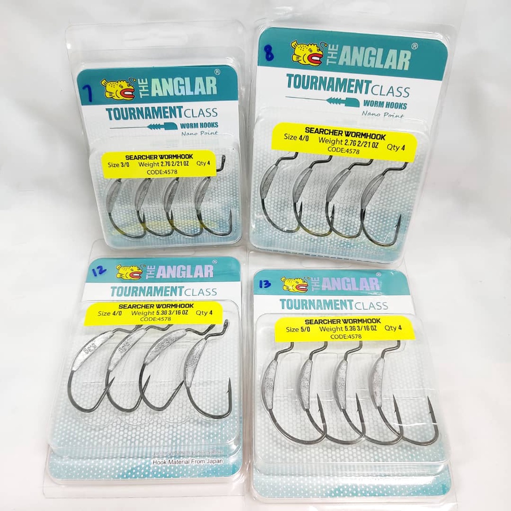 🔥FAST DELIVERY🔥HOOK THE ANGLAR SEARCHER WORM HOOK (4578) | Shopee Malaysia