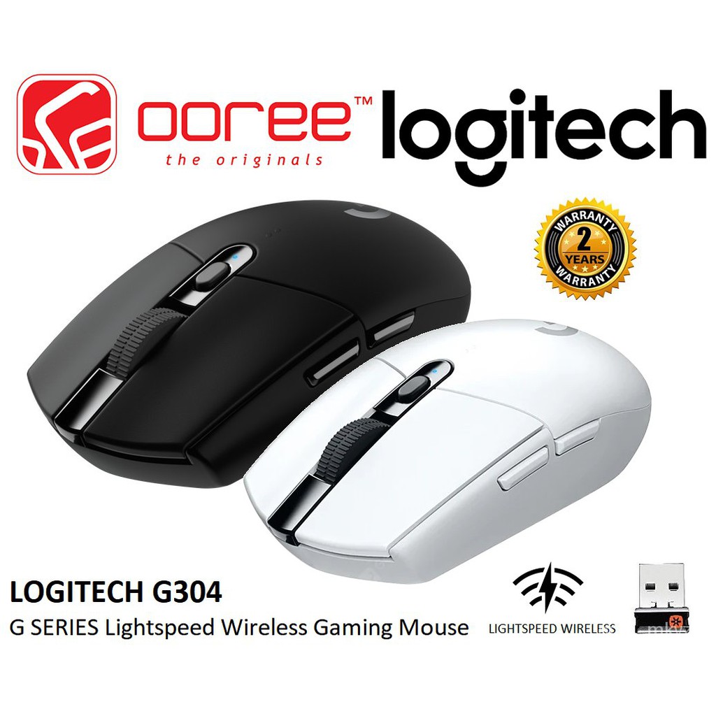 LOGITECH G304 LIGHT LIGHTSPEED WIRELESS 12,000 DPI GAMING MOUSE WITH 6 ...