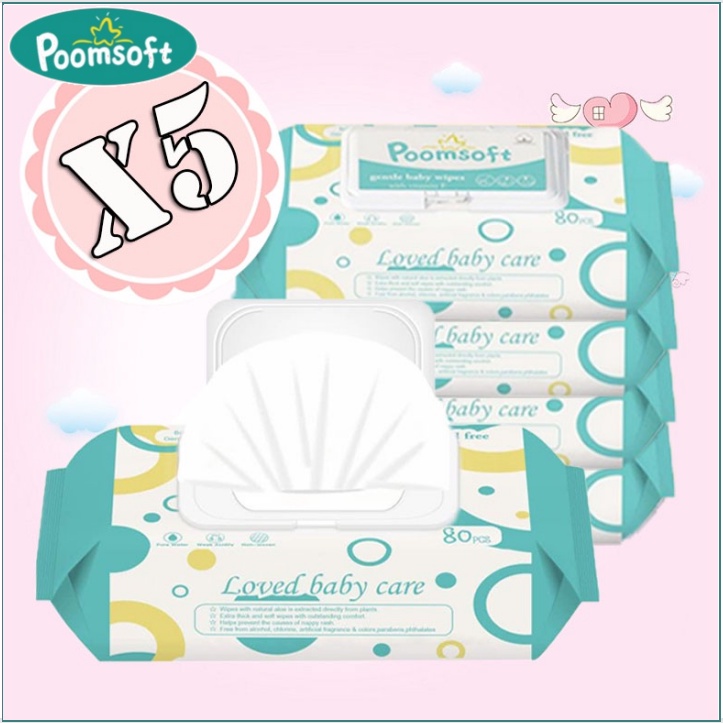 【24h to send】Poomsoft Baby Wet Wipes 400pcs - (Non Alcohol) - wet ...