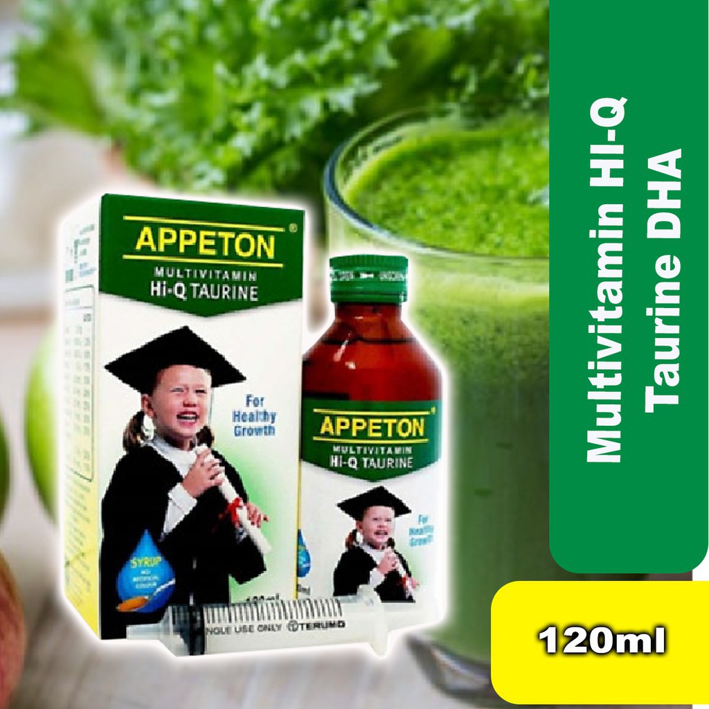 APPETON Multivitamin Hi-Q Taurine Syrup - 120ML | Shopee Malaysia
