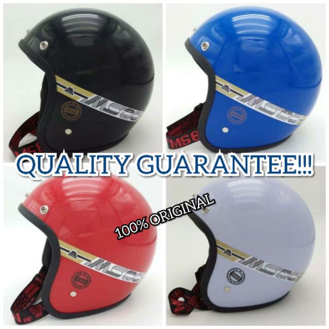 【ORIGINAL】 MS88 HELMET (BLUE/RED/BLACK/WHITE) | Shopee Malaysia