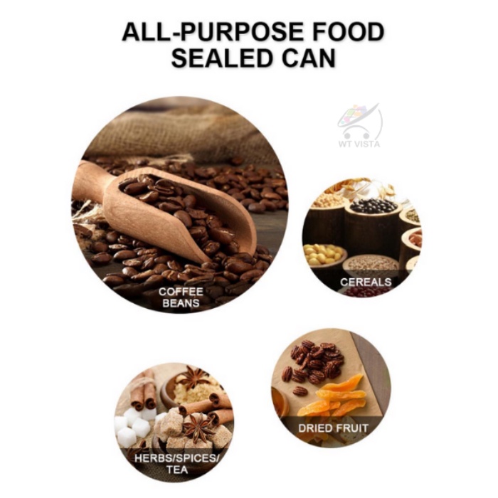 NIBU Coffee Storage Container 1.2L 1.5L Coffee Bean Roast Vacuum Seal ...