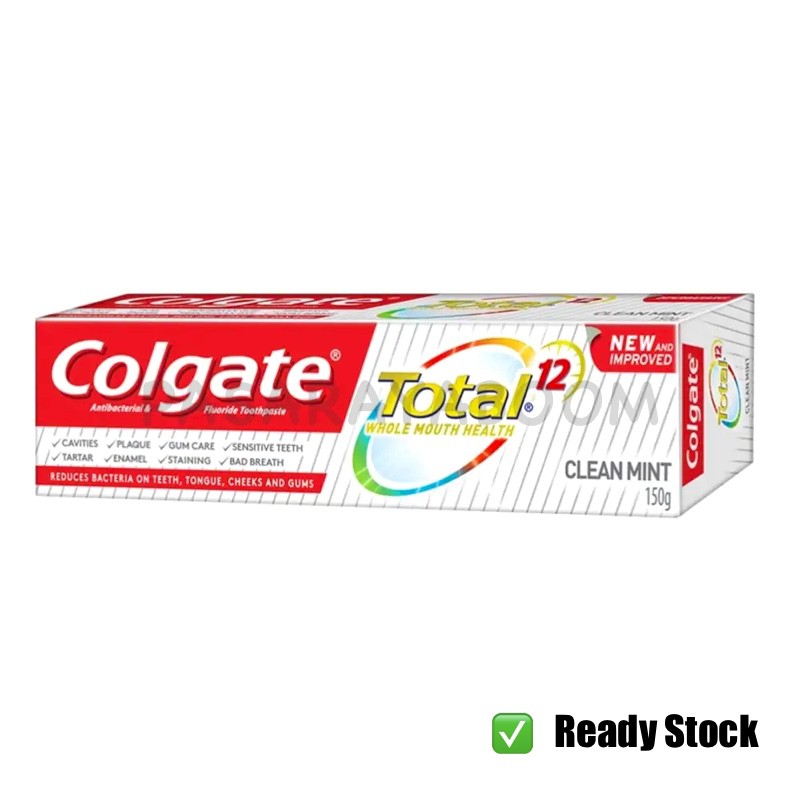 COLGATE Total 12 Toothpaste - Clean Mint (150g) | Shopee Malaysia