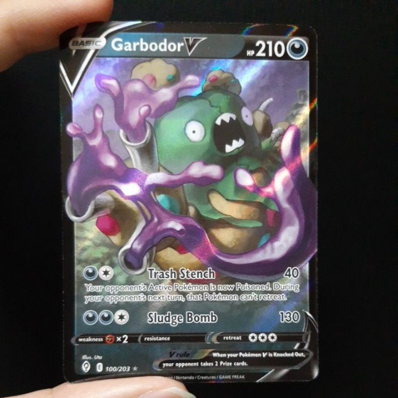 Pokemon Card TCG : Evolving Skies: Garbodor V 100/203 -Ultra Rare 100% ...