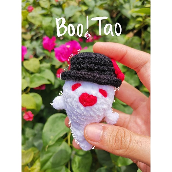 Crochet Hutao Genshin Impact Boo Tao Ghost Genshin Merch Cute Handmade ...