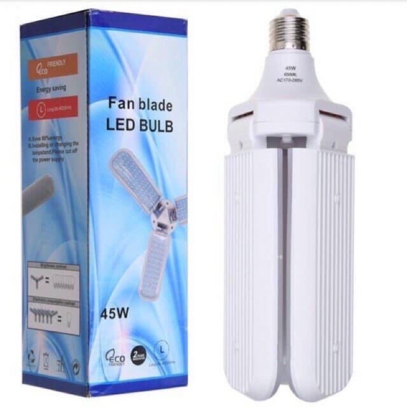 Foldable Fan Blade LED Light Bulb | Shopee Malaysia
