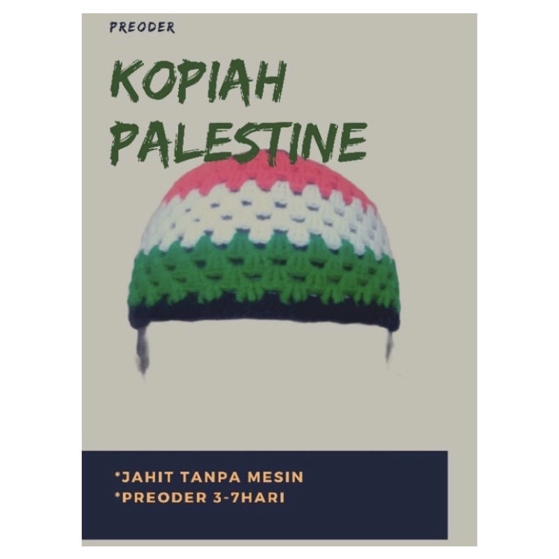 Kopiah Palestine Home Made Ketayap Palestine | Shopee Malaysia