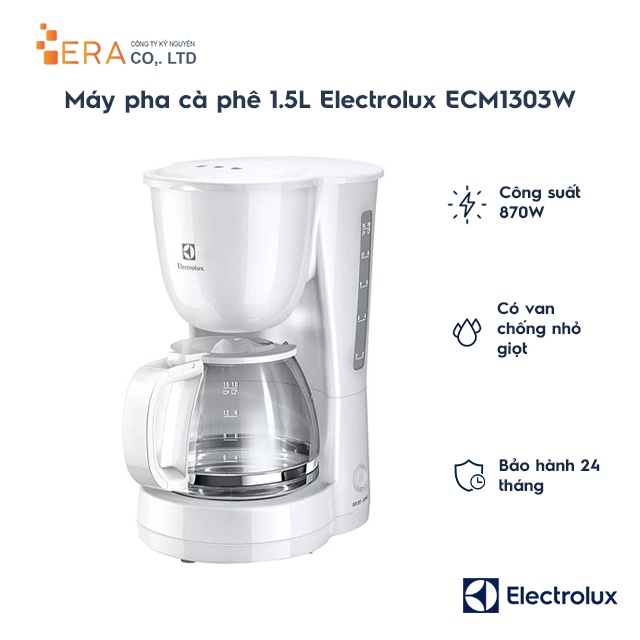 Electrolux ECM1303W Coffee Maker | Shopee Malaysia