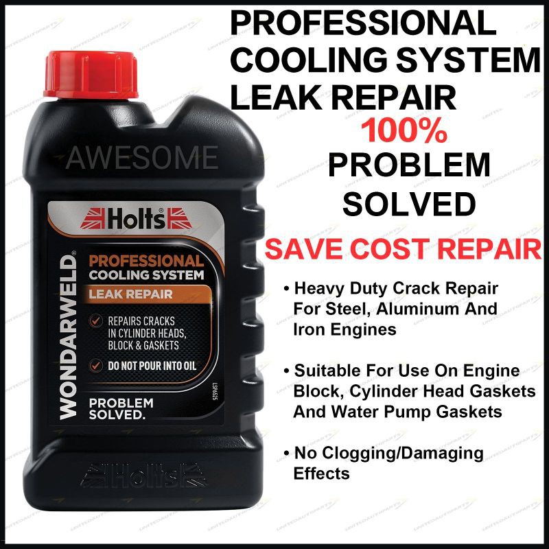 HOLTS Wondarweld Professional Cooling System Leak Repair / Cooper Liquid Headsealer Blockweld ...