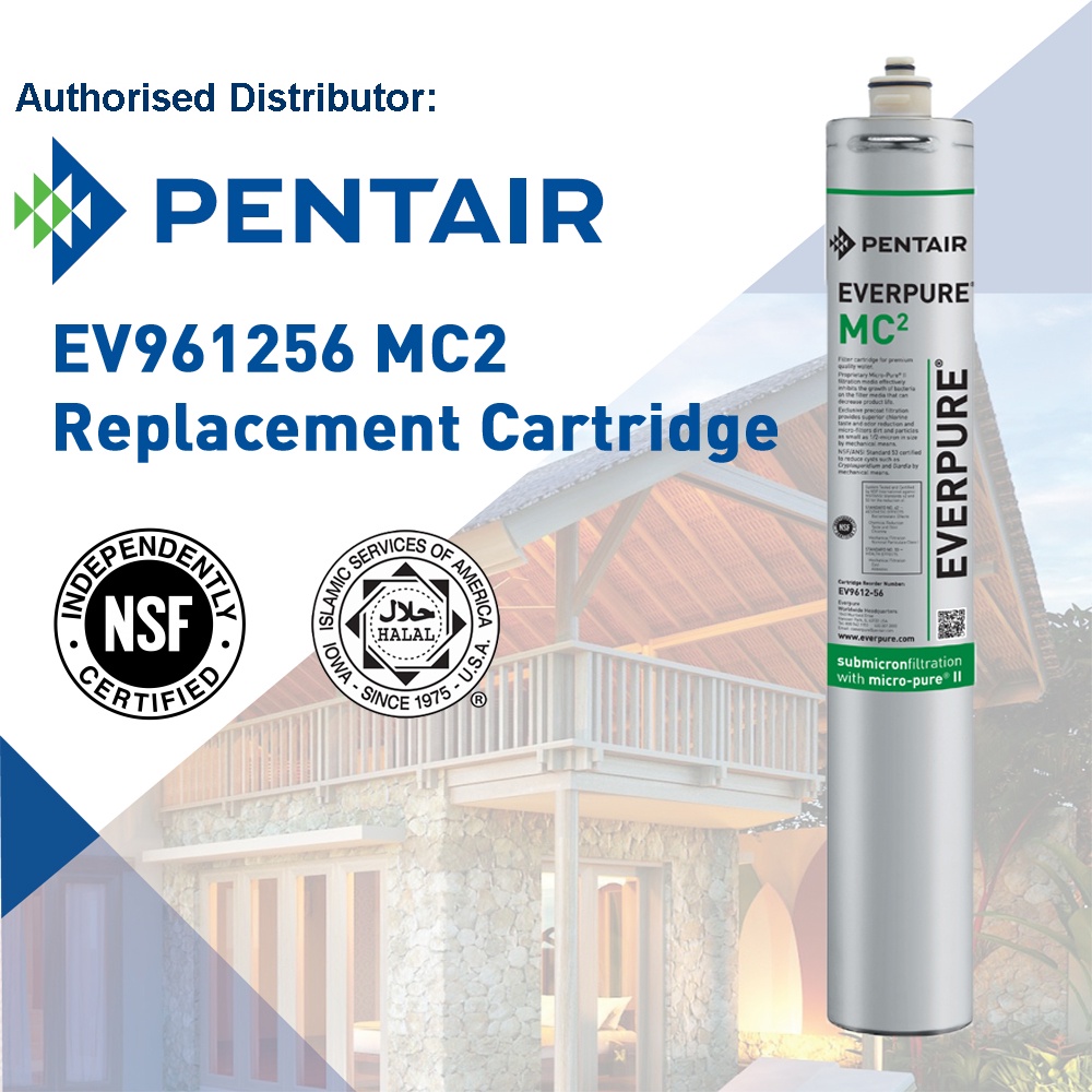 PENTAIR EVERPURE EV961256 MC2 Replacement Water Filter Replacement ...