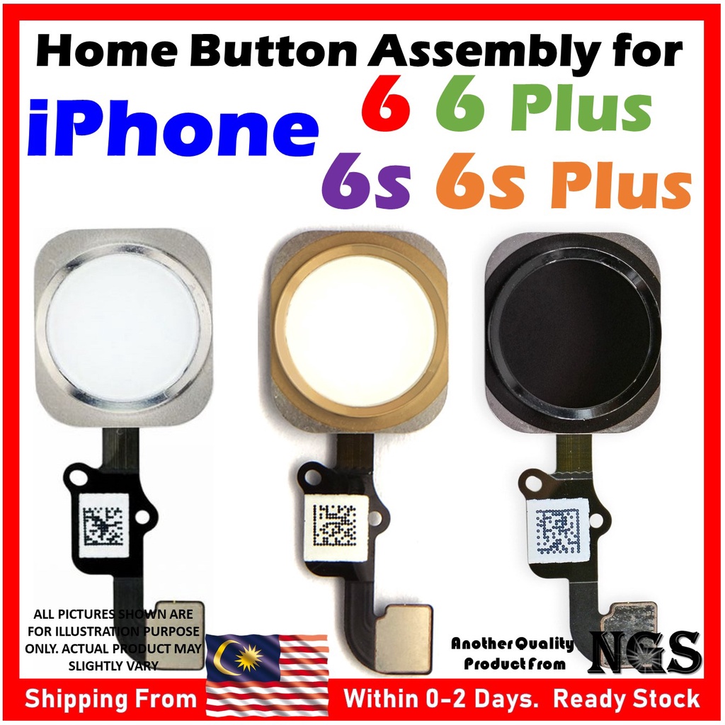Touch ID Home Button Ribbon Compatible With iPhone 6 / iPh 6 Plus ...