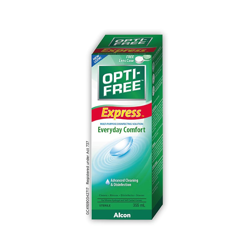 OPTI FREE EXPRESS Multipurpose Disinfecting Solution 355mL(W) | Shopee ...