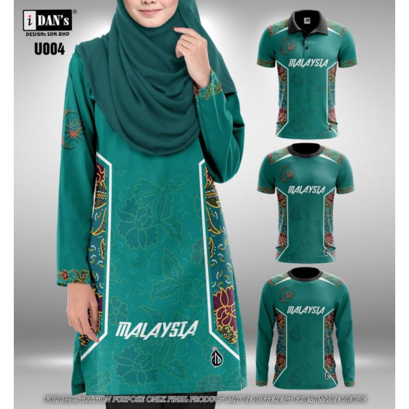 BATIK MALAYSIA DESIGN JERSEY, JERSEY MUSLIMAH & COUPLE SET BY IDAN'S ...