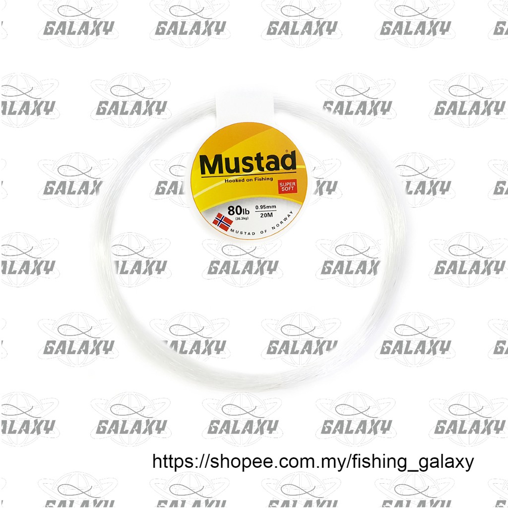 Mustad Super Soft Monofilament Leader (20m) | Shopee Malaysia