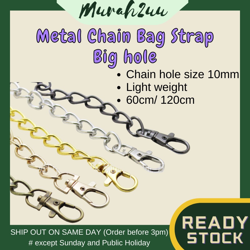 Bag Strap - Big hole (chain hole width size 10mm)-60cm /120cm) - Metal ...