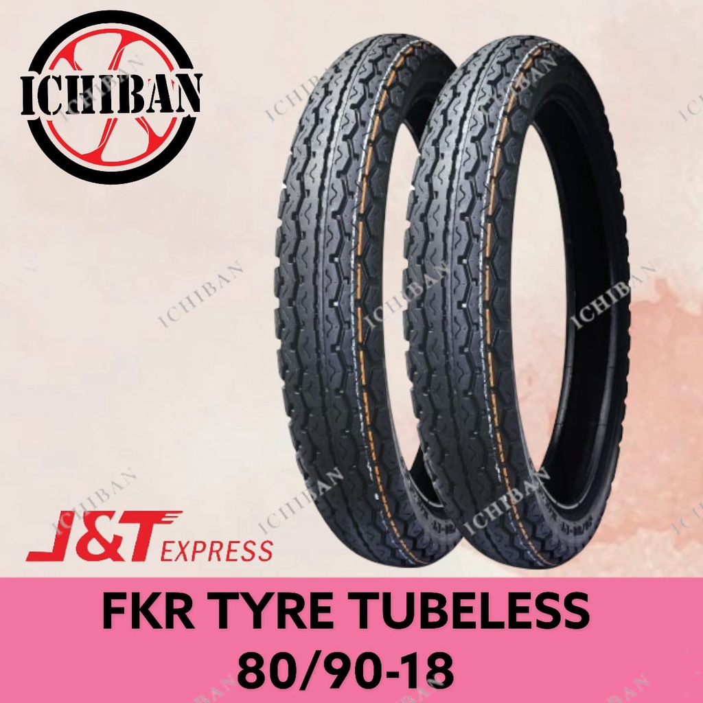 TAYAR FKR TUBELESS TYRE HT200 EPSILON 80/90-18 RXZ SIZE 18 TUBE LESS 80 ...