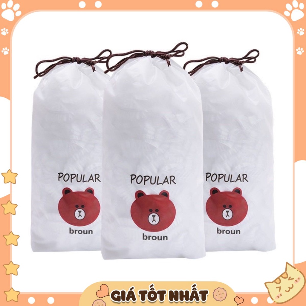 Elastic food wrap bags - 100 pieces of elastic plastic food wrap bags ...