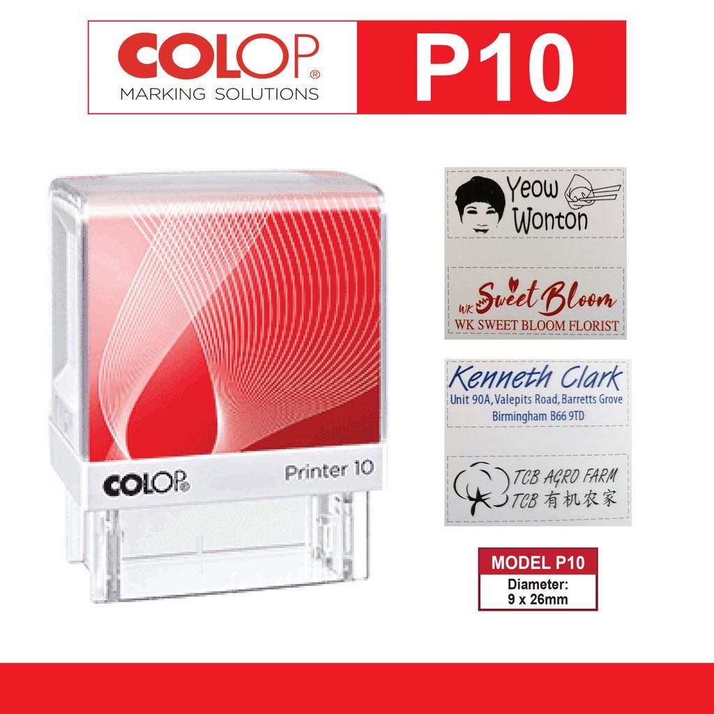 Rubber Stamp COLOP P10,P20,P30,P40,P50 | Shopee Malaysia