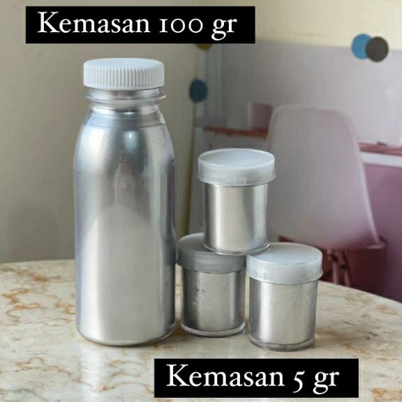 Edible SILVER DUST | Silver Color Powder 100gr | Shopee Malaysia