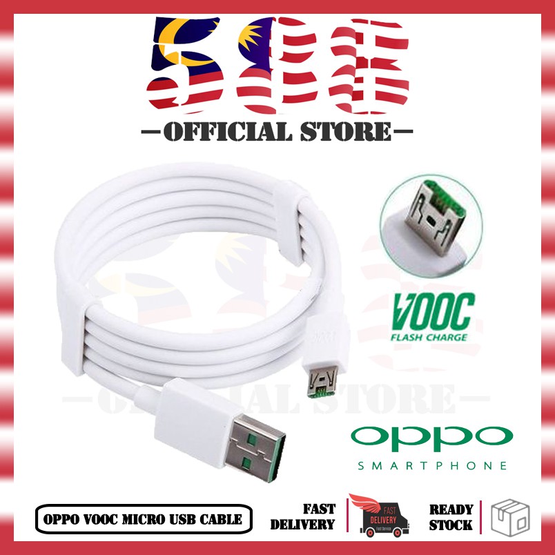 OPPO Micro 1 Meter Charging Cable VOOC FLASH CHARGE Micro USB Cable ...