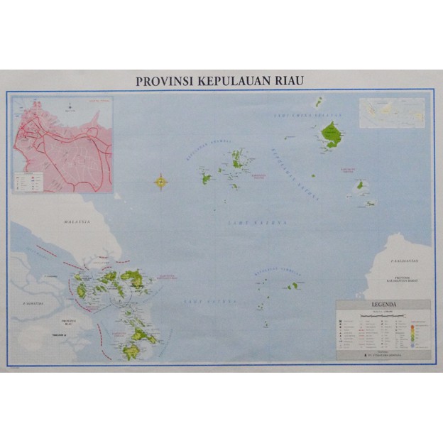 Map Of Riau Islands Province (Fold) | Shopee Malaysia