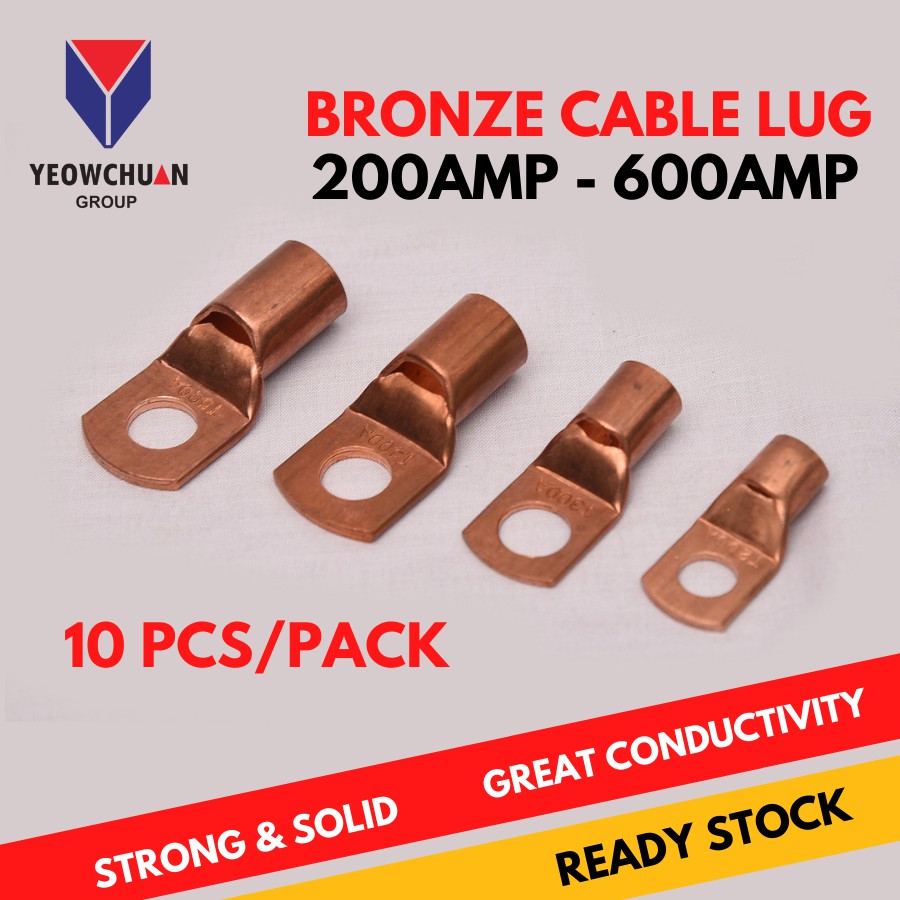 Bronze Cable Lugs, Welding Cable Lugs 200A-600A (10Pcs per pack ...