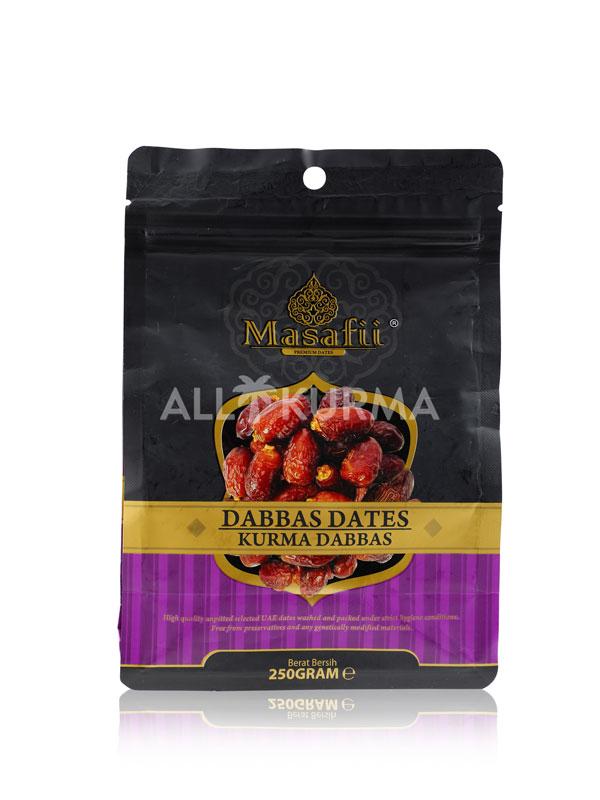 Masafii Dabbas Dates Halal Dabbas Kurma from UAE in Pouch (250g ...
