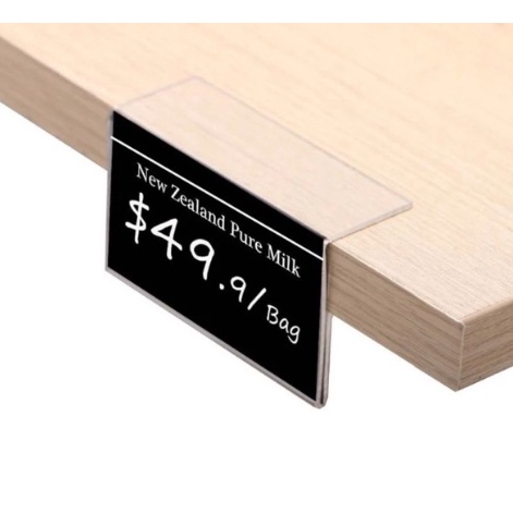 10 pcs Acrylic Price Talker Shelf Label Frame L Sign Holder Shelf Edge ...