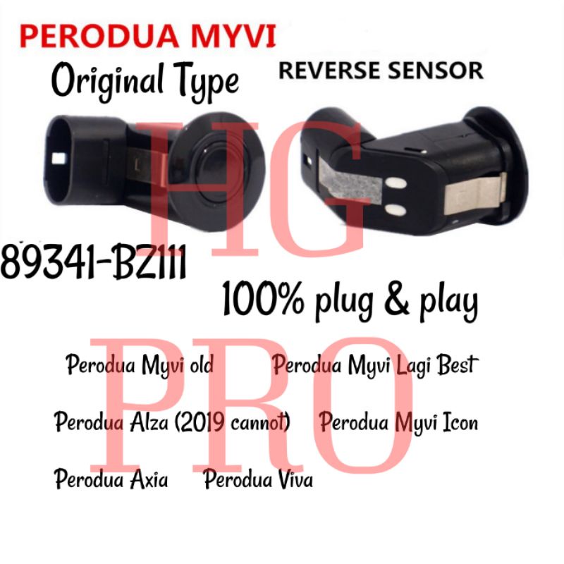 Original Type REVERSE Parking SENSOR PERODUA DAIHATSU MYVI/Lagi Best ...