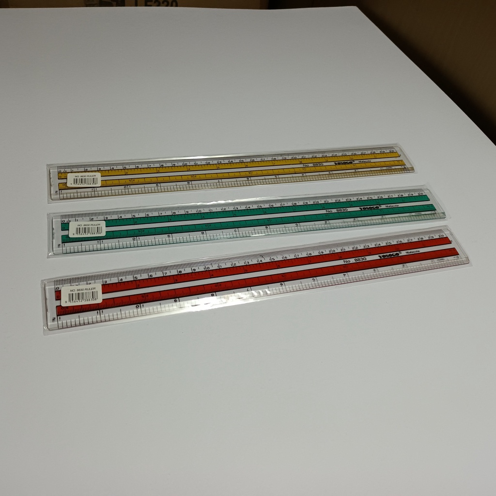 Yosogo Hard Plastic Ruler 15cm / 30cm ( 8815 / 8830 )Pembaris Plastic ...