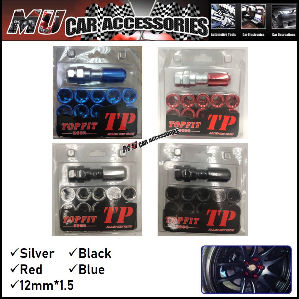 TOPPFIT N028 ALLEN KEY NUTS 12mm x 1.50mm | Shopee Malaysia