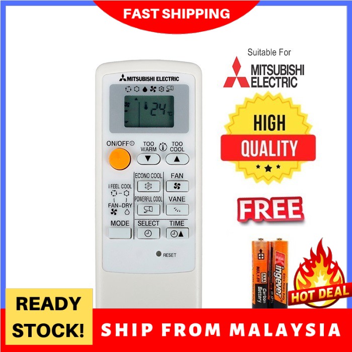 MITSUBISHI Air Cond Remote Control Replacement -MP04B MPO4A MP2B MP07A | Shopee Malaysia