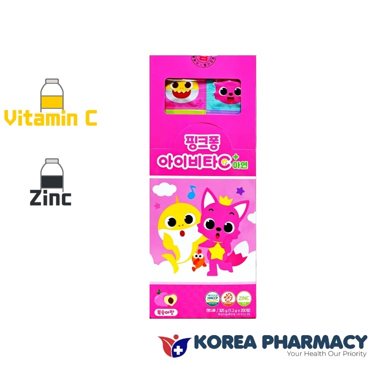 PINKFONG I-VitaC plus Zn 250T chewable vitamin vitaminC zinc baby kid ...