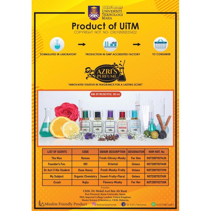 Dr. Azri’s Perfume Product UiTM | Shopee Malaysia